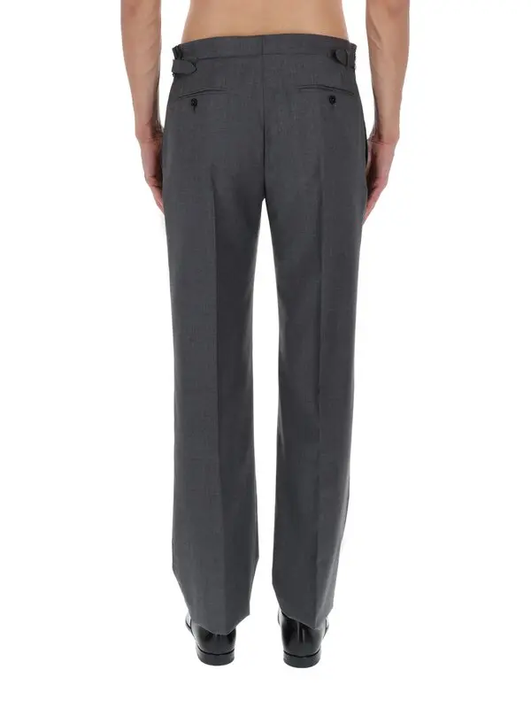 Dolce & Gabbana Wool Canvas Trousers - Grey