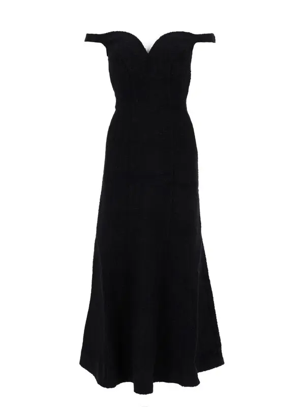 SELF-PORTRAIT Boucle Midi Dress