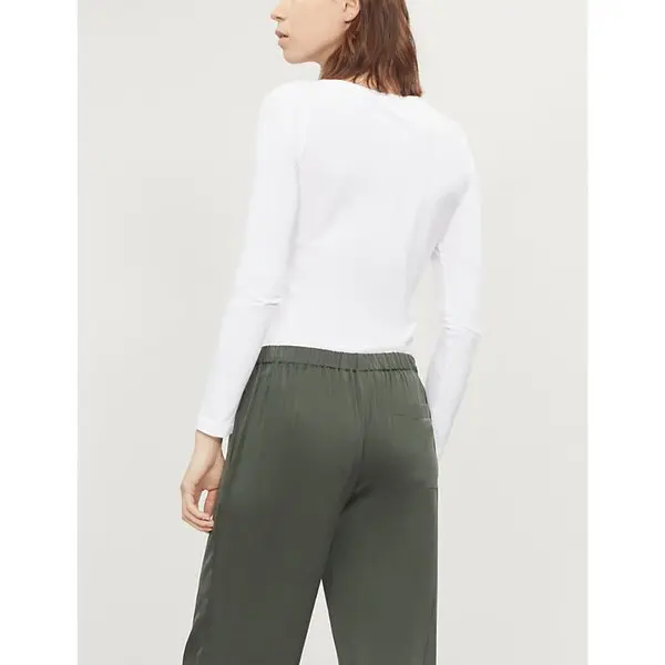 THE WHITE COMPANY Essential Long-sleeve Stretch-cotton Top