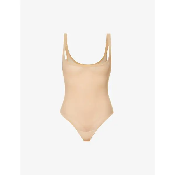 Wolford Scoop-neckline Stretch-mesh Body
