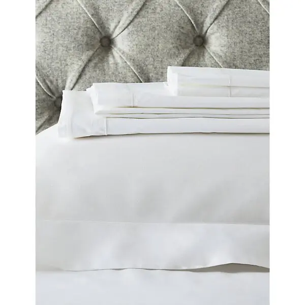 THE WHITE COMPANY Row Cord Cotton Fitted Sheet