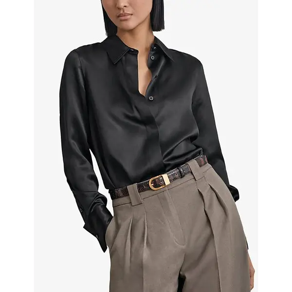 REISS Ameira Silk Shirt