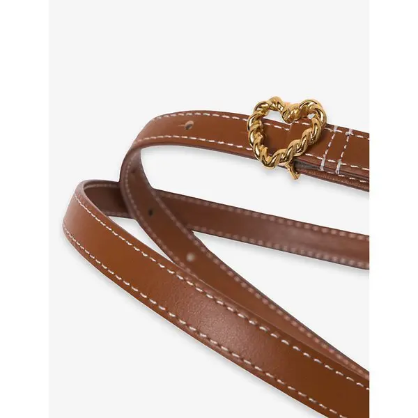 Maje Embellished Leather Belt