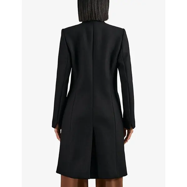 REISS Wool-blend Wrap-over Coat
