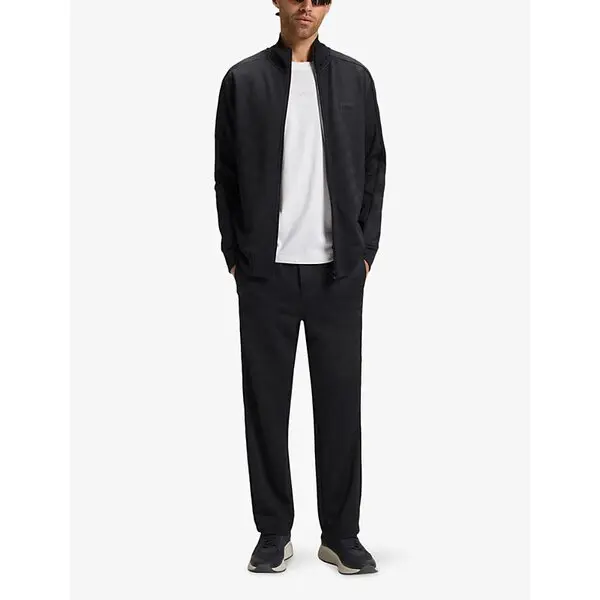 BOSS Quilted Jacquard Regular-fit Woven Sweatshirt