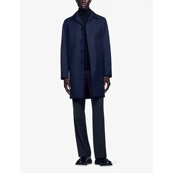 Sandro Collared Waterproof Shell Coat