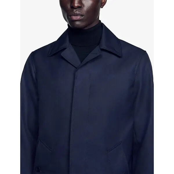Sandro Collared Waterproof Shell Coat