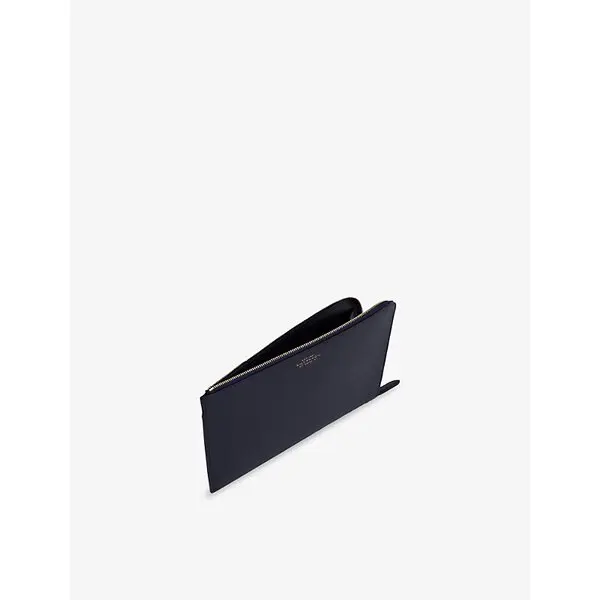 Smythson Panama Leather Slim Pouch