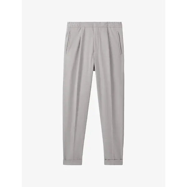 REISS Relaxed-fit Tapered Woven Trousers
