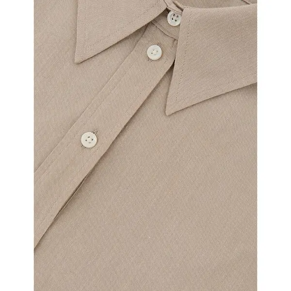REISS Caylan Cropped Cotton And Wool-blend Shirt