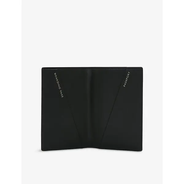 Smythson Grained Leather Passport Cover