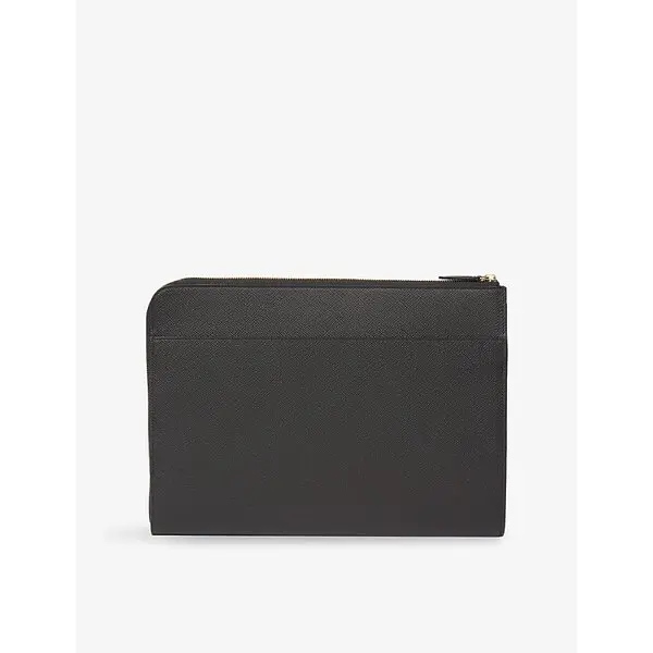 Smythson Panama Small Leather Laptop Case 24.5cm X 34cm