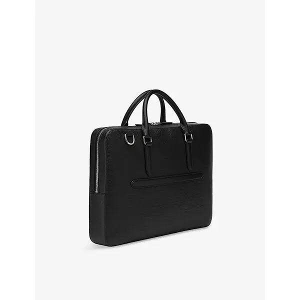 Smythson Ludlow Slim Leather Briefcase