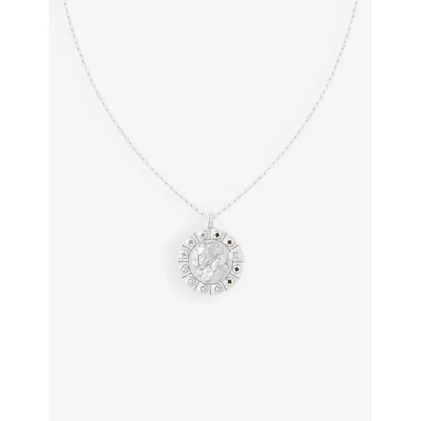 ASTRID & MIYU Gemini Zodiac Necklace - Silver