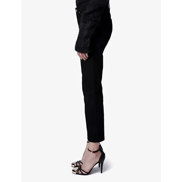 Zadig&Voltaire Boyfit Cropped-leg Five-pocket Jeans