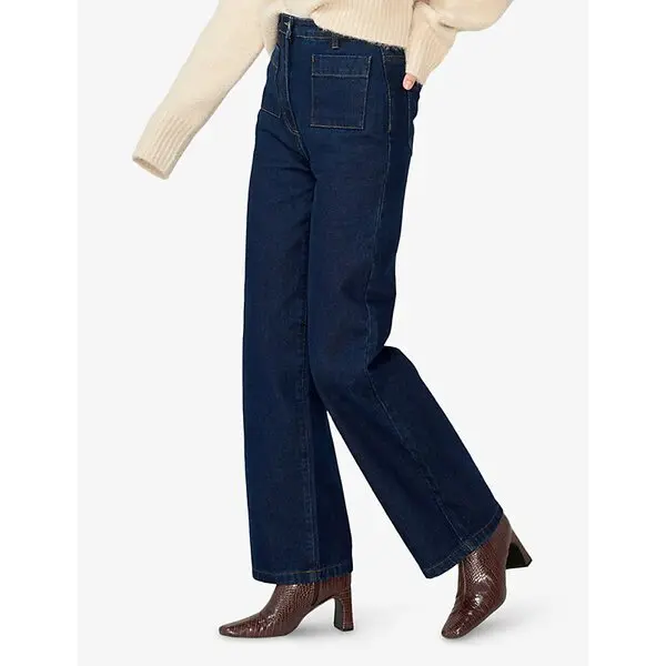 OMNES Orielle Flared High-rise Jeans