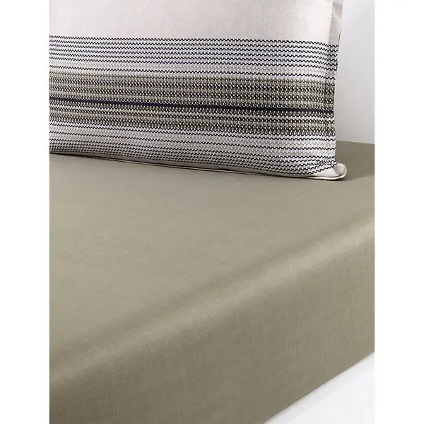 BOSS Modernist Double Cotton Fitted Sheet
