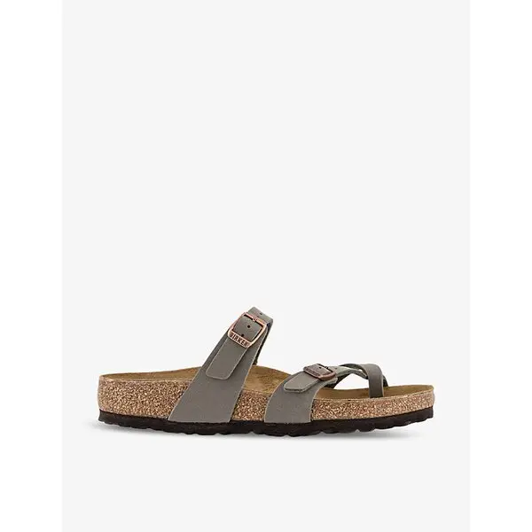 BIRKENSTOCK Mayari Faux-leather Sandals - Stone