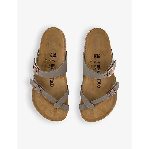 BIRKENSTOCK Mayari Faux-leather Sandals - Stone