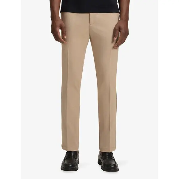 BOSS Slim-fit Straight-leg Stretch-woven Trousers