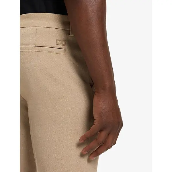 BOSS Slim-fit Straight-leg Stretch-woven Trousers