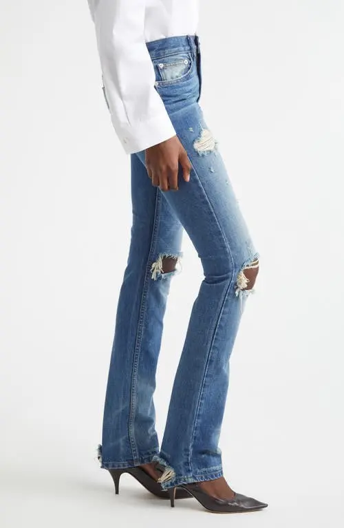 Brandon Maxwell The Riggs Ripped Cigarette Jeans