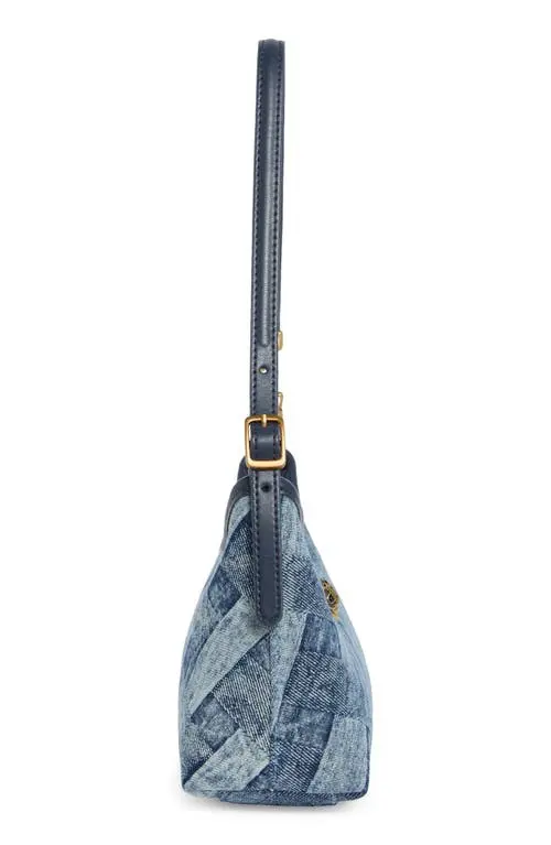 Kurt Geiger Denim Shoulder Bag - Navy