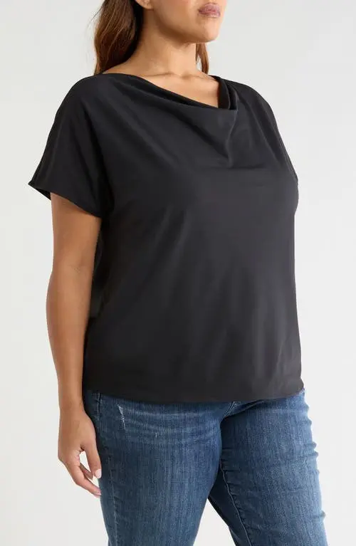Lyssé Ensley Cowl Neck Top - Black