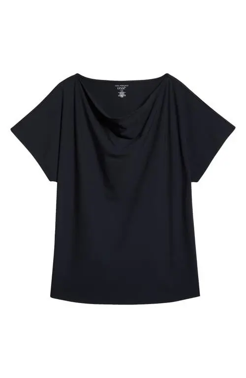 Lyssé Ensley Cowl Neck Top - Black