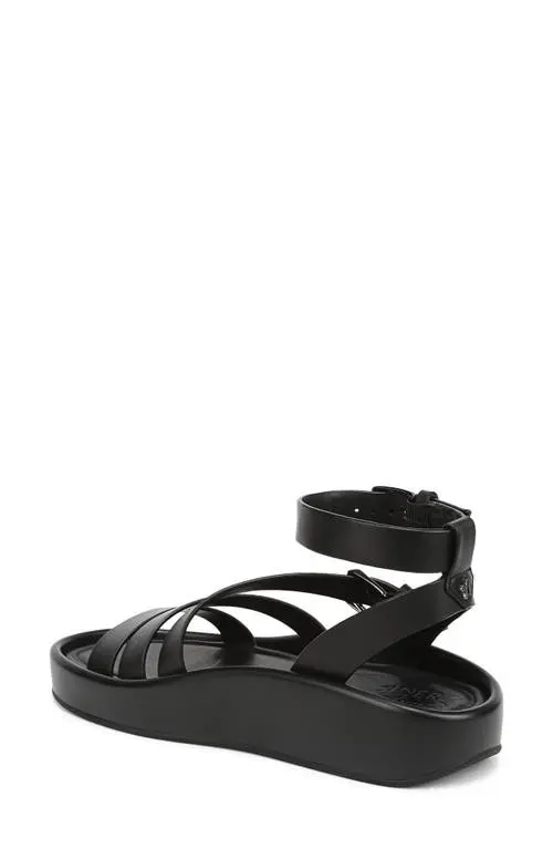 Naturalizer Platform Ankle Strap Sandals - Black