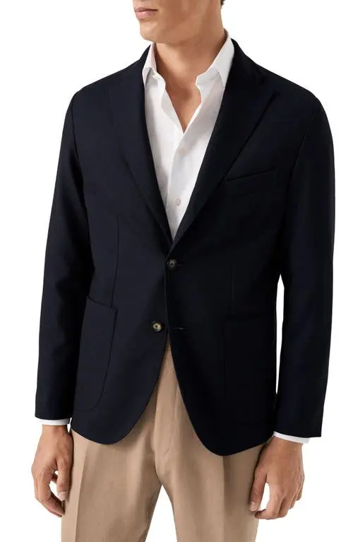 Eton Lana Tailored Fit Tech Soft Wool Blazer
