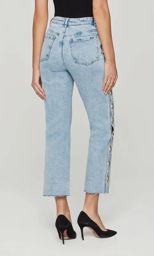 Generation Love Stephen Knot Button Jeans - Light Blue