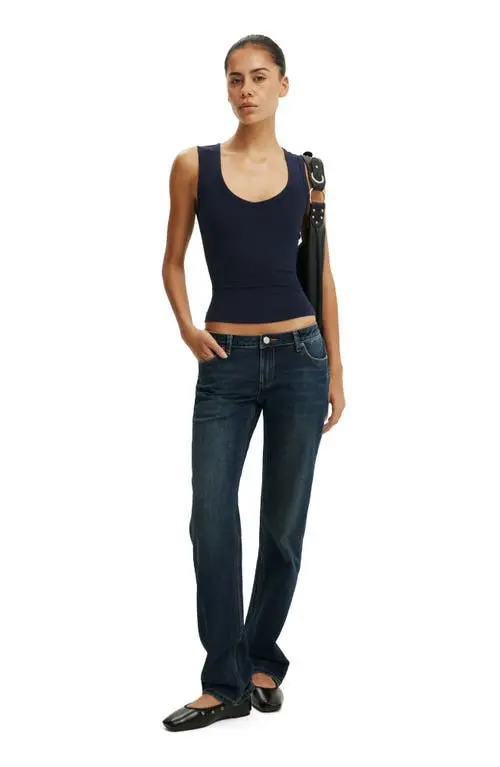 COTTON ON Hold Me V Neck Tank - Total Eclipse