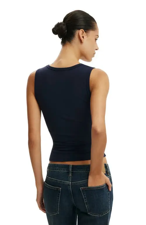 COTTON ON Hold Me V Neck Tank - Total Eclipse