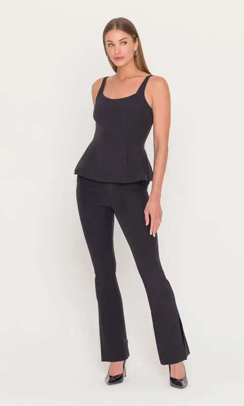 Generation Love Crepe Peplum Top