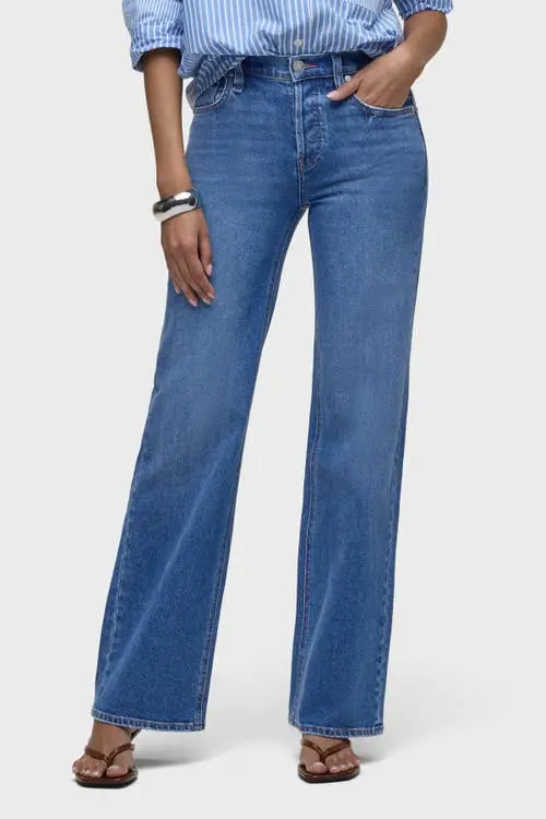 Hudson Jeans Rosie Wide Leg Jeans - Still Waters