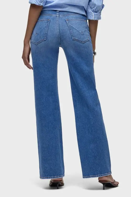 Hudson Jeans Rosie Wide Leg Jeans - Still Waters