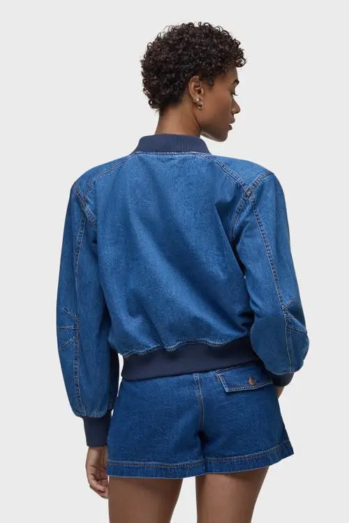 Hudson Jeans Denim Bomber Jacket