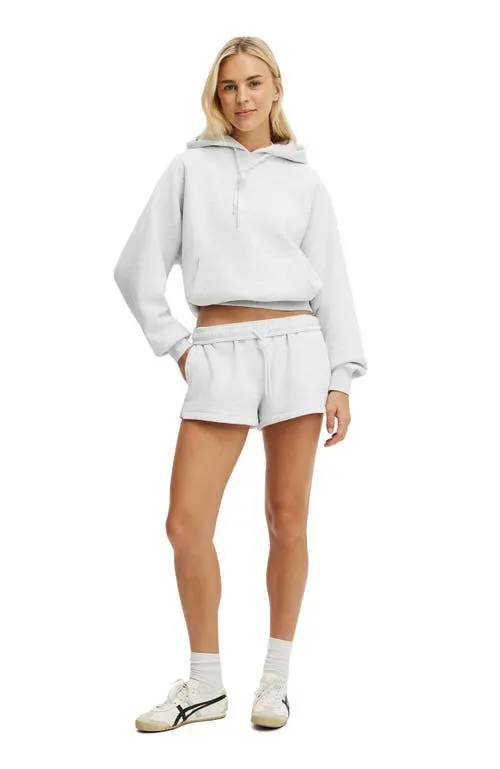 Cotton:on Active Plush Classic Mini Short - Cloudy Grey Marle