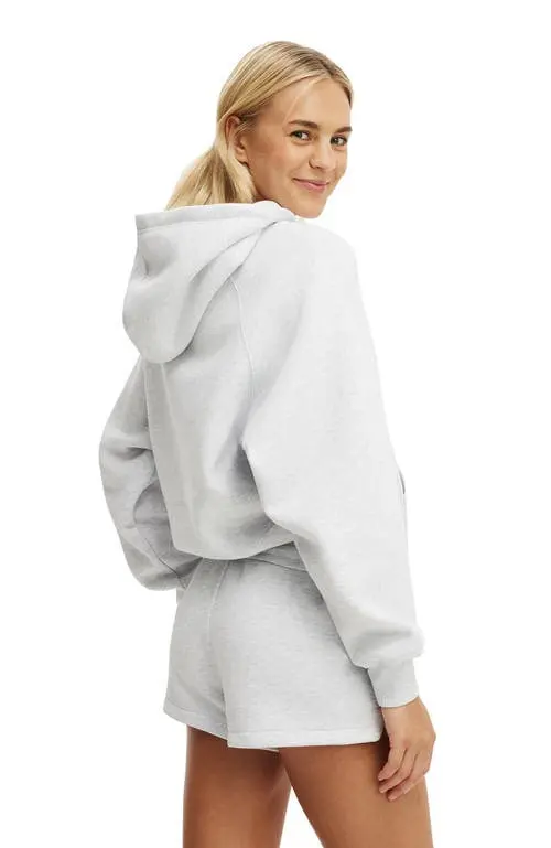 Cotton:on Active Plush Classic Mini Short - Cloudy Grey Marle