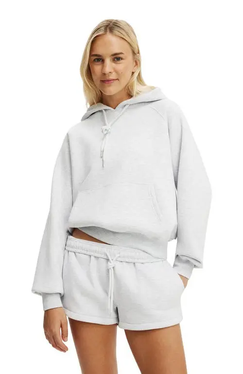 Cotton:on Active Plush Classic Mini Short - Cloudy Grey Marle