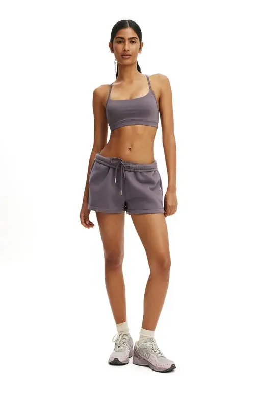Cotton:on Active Plush Classic Mini Short - Violet Grey