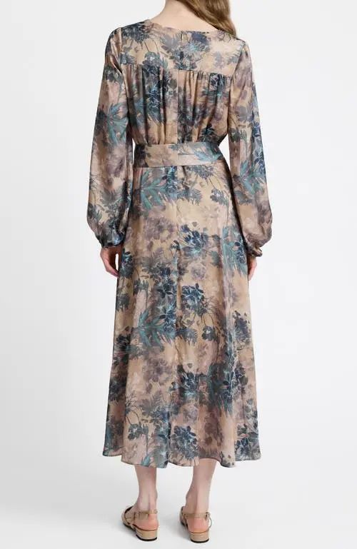 Santorelli Aubree Floral Print Midi Dress - Dune