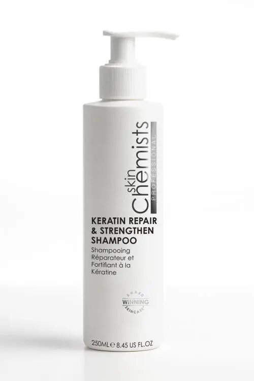 SKIN CHEMISTS Keratin Repair & Strengthen Shampoo 250ml 50ml For Damaged Hair