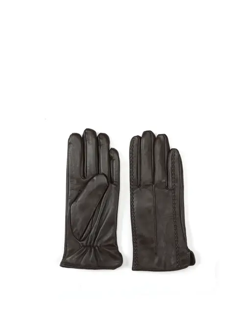 BOB ORÉ BLUE COLLECTION Elise Leather Gloves - Brown