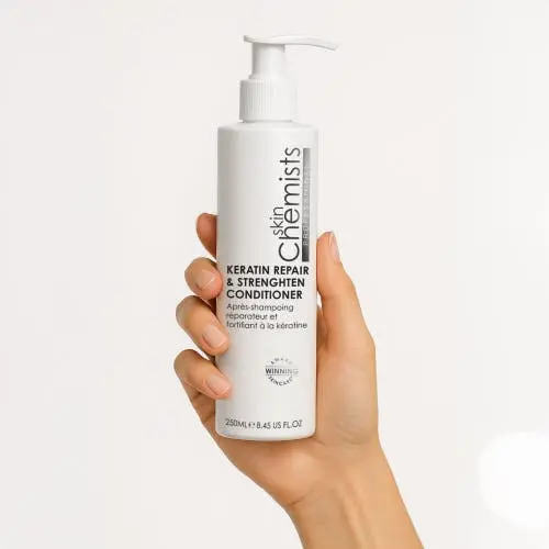 SKIN CHEMISTS Keratin Repair & Strengthen Conditioner 250ml 50ml For Anti-aging