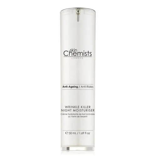 SKIN CHEMISTS Wrinkle Killer Anti-ageing Night Moisturiser 50ml For Loss Of Firmness - White