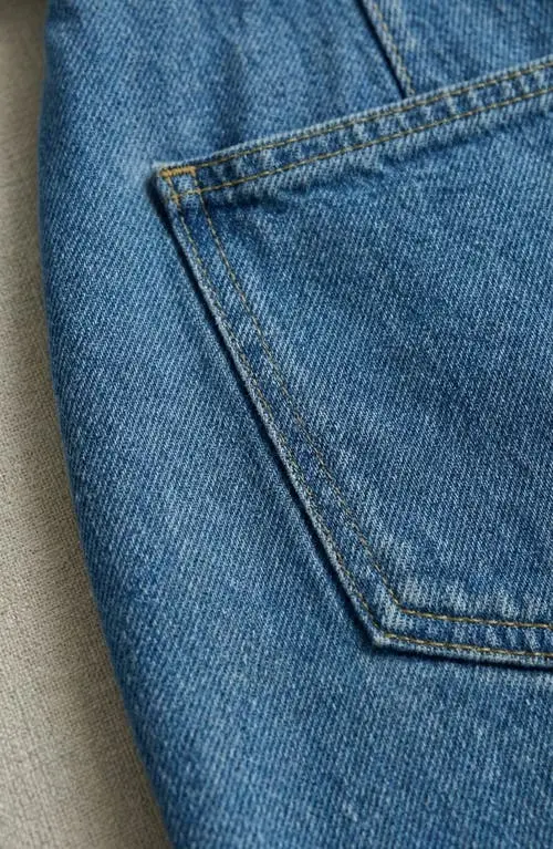 MODENAIRE Denim Front Zip Pocket Romper