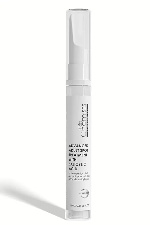 SKIN CHEMISTS Advanced Adult Spot Treatment With Salicylic Acid 15ml For Acne & Blemishes - White