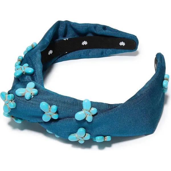Lele Sadoughi Marlene Butterfly Embellished Headband - Indigo
